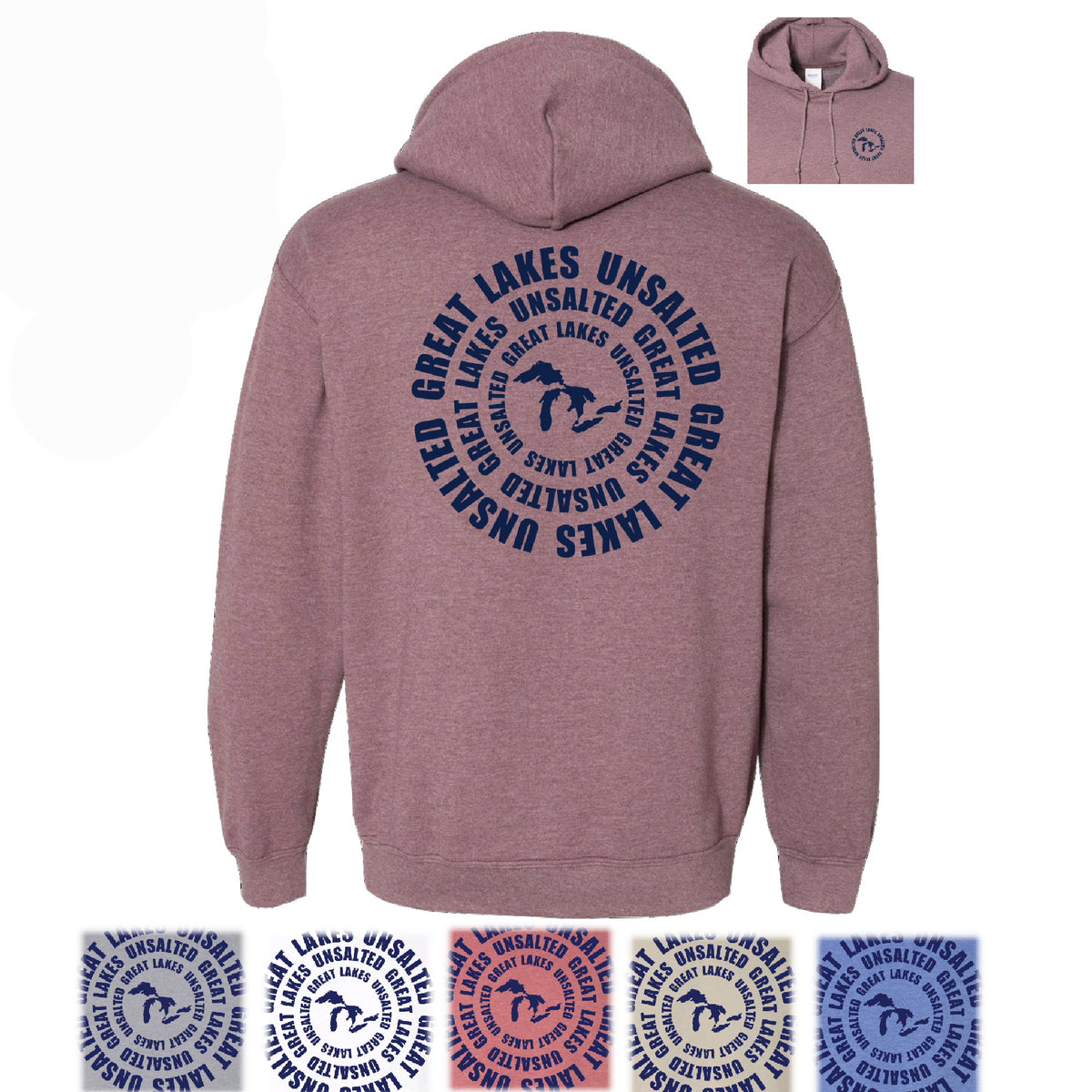 Great Lakes Unsalted Endless Hooded Sweatshirt – Impressions Custom ...